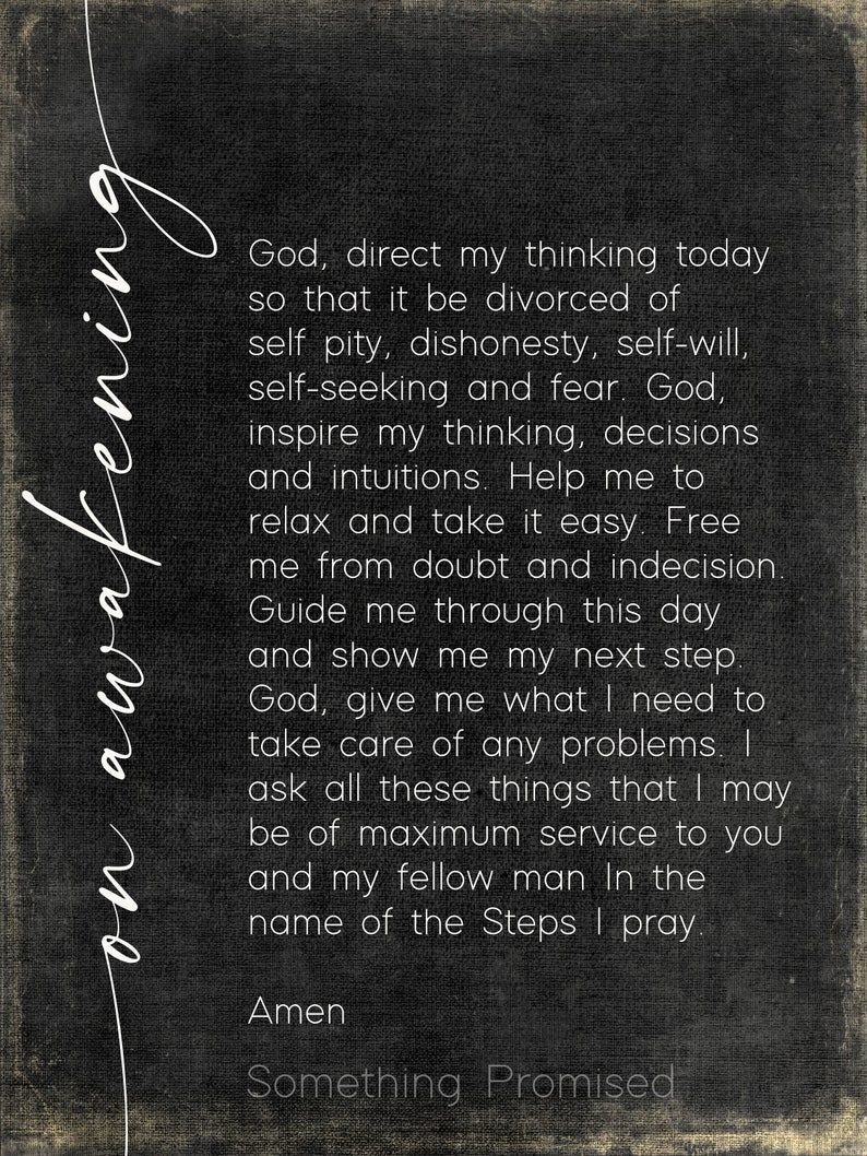On Awakening Prayer on Metal Print on Reclaimed Wood Frame-recovery ...