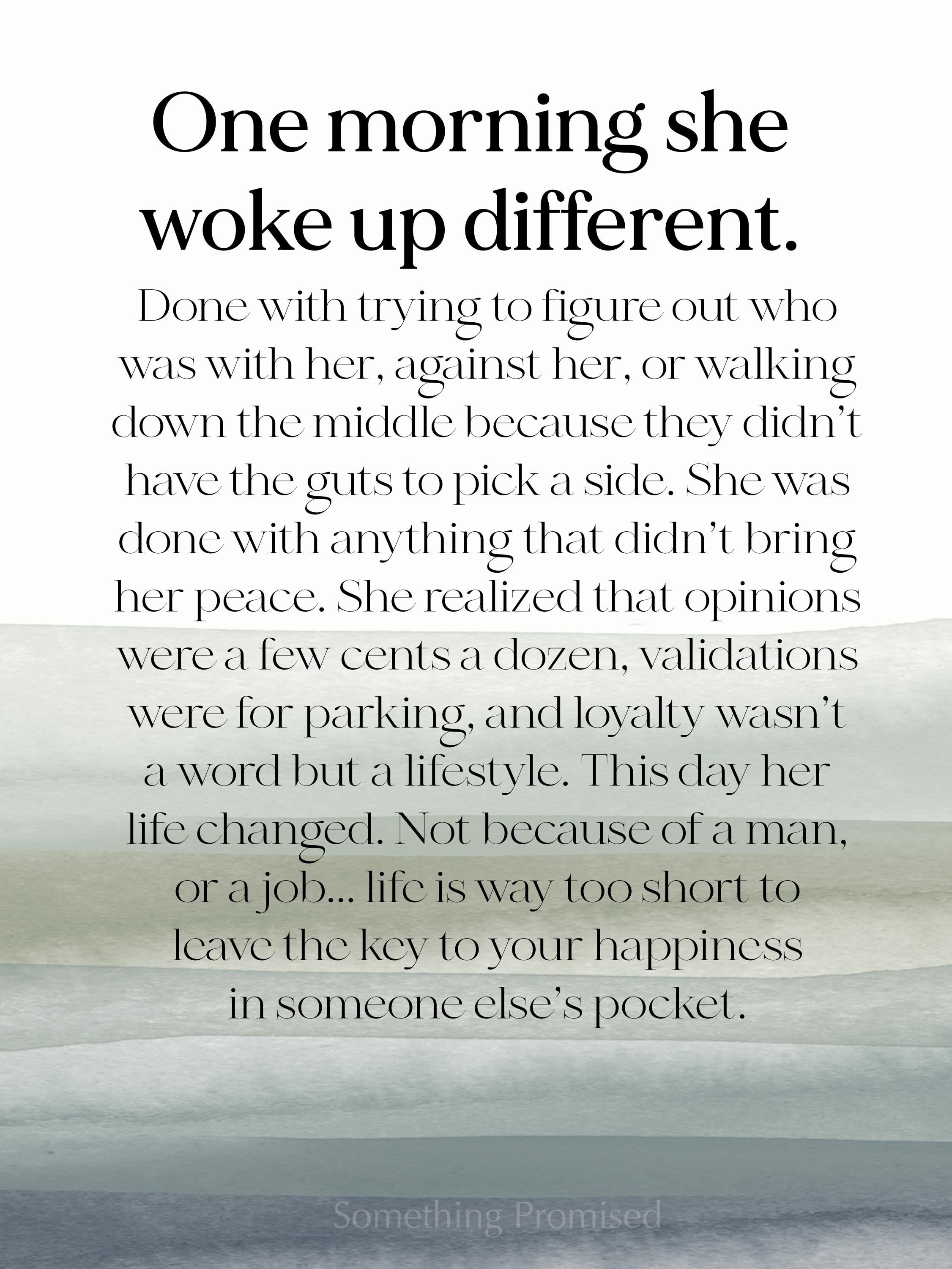 One Morning She Woke up Different Metal Print on Reclaimed Wood Frame ...