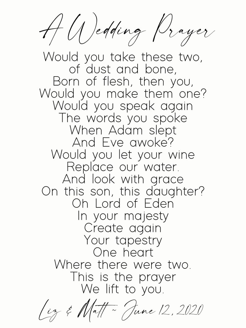 A Wedding Prayer by Max Lucado Metal Print on Reclaimed Wood - Etsy