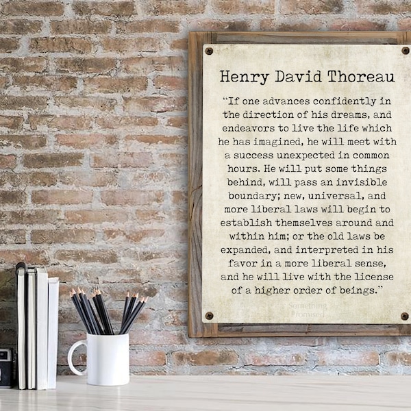 Henry David Thoreau - Etsy