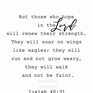 Those Who Hope in the Lord Will Renew Their Strength...isaiah 40-31 ...