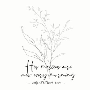 His Mercies Are New Every Morning Metal Print on Reclaimed Wood Frame ...