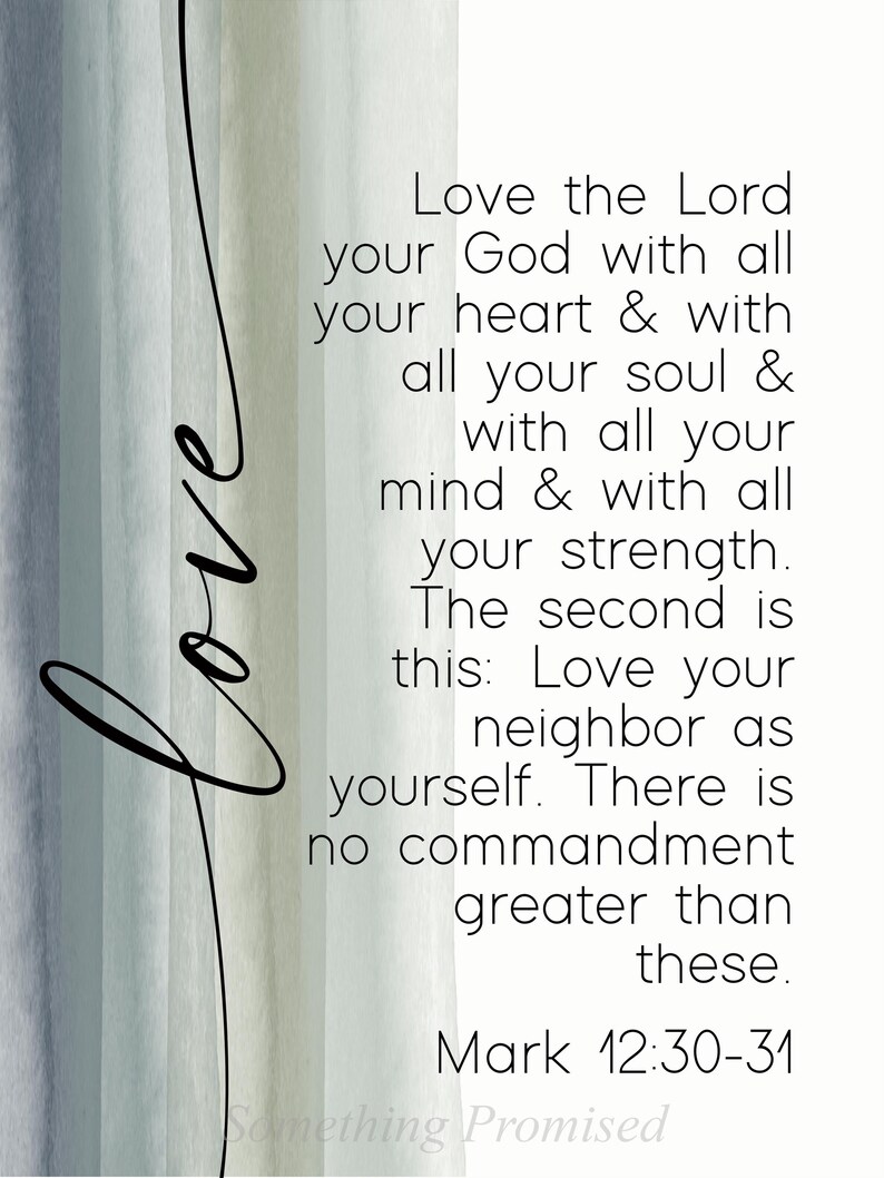 Love the Lord With All Your Heart Metal Print on Reclaimed Wood Frame ...