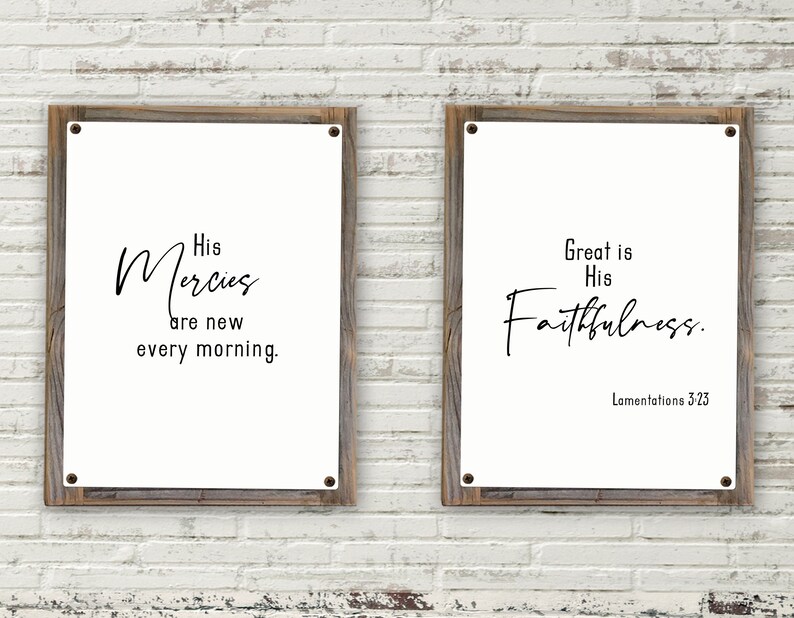 Lamentations 3:23-his Mercies Are New Every Morning-great is His ...