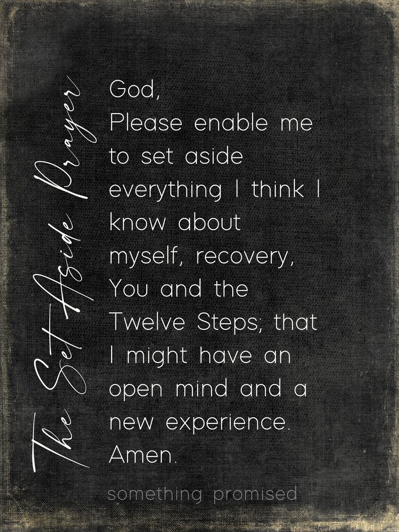 The Set Aside Prayer Metal Print on Reclaimed Wood Frame-big - Etsy