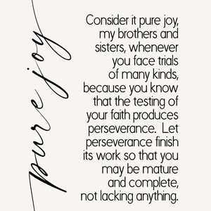 Consider It Pure Joy Metal Print on Reclaimed Wood Frame-james 1:2-4 ...