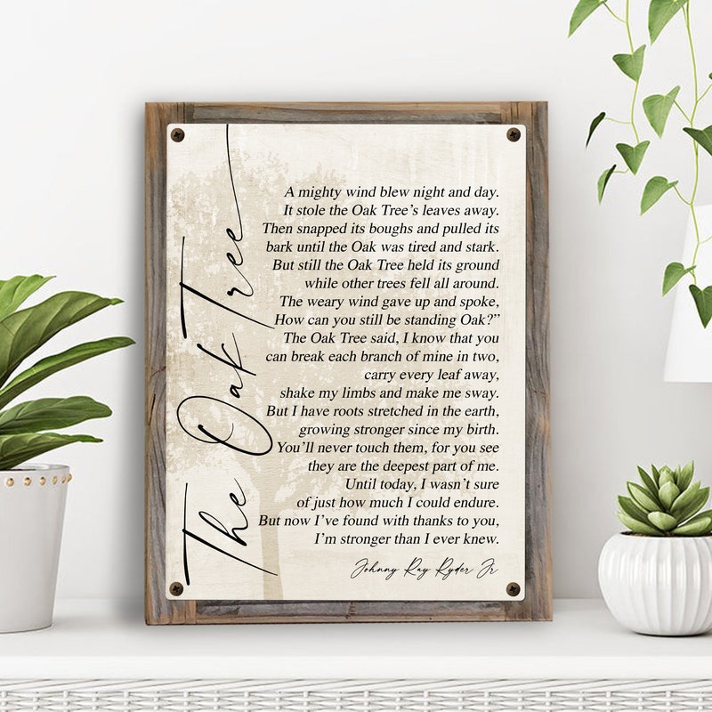 Oak Tree Poems - Etsy