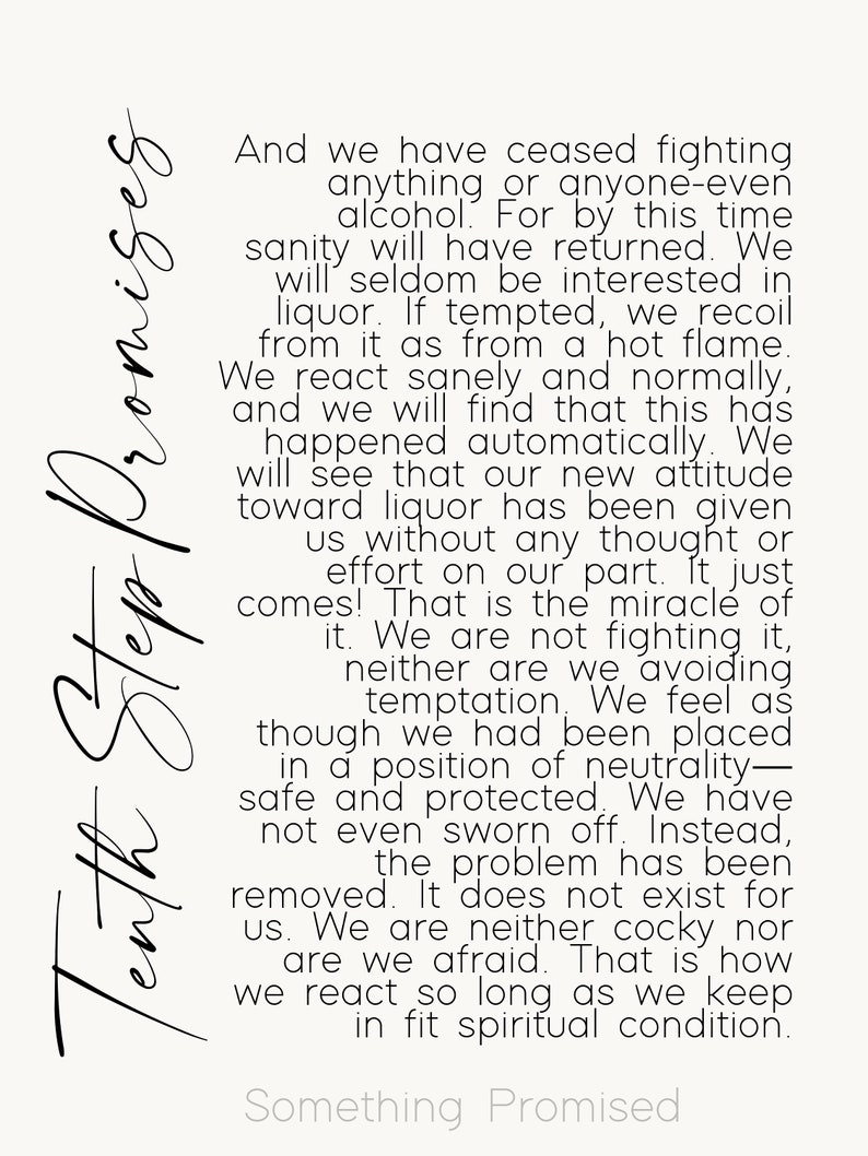 Tenth Step Promises Metal Print on Reclaimed Wood - Etsy