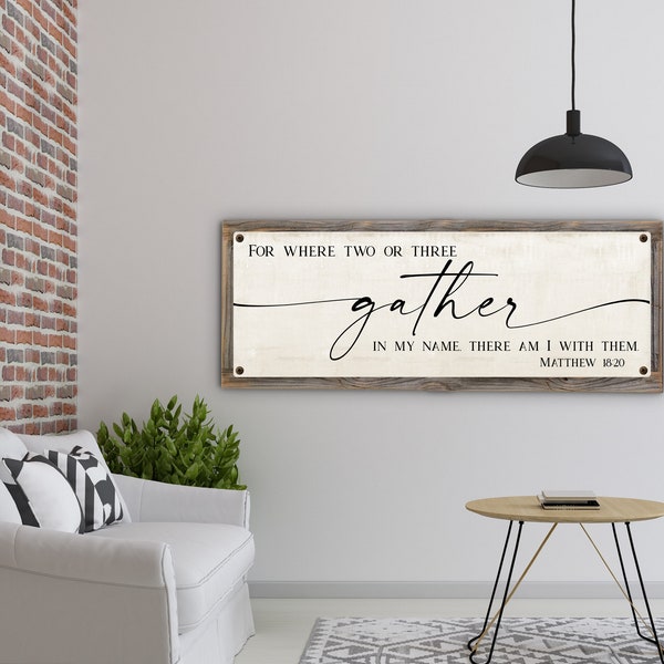 Large Gather Sign - Etsy