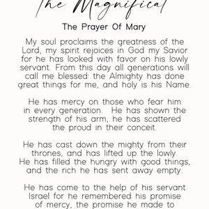 The Magnificat Metal Print on Reclaimed Wood Frame-catholic Prayer Art ...