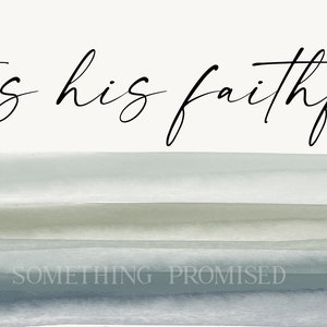 Great is His Faithfulness Print on Reclaimed Wood Frame-lamentations 3: ...