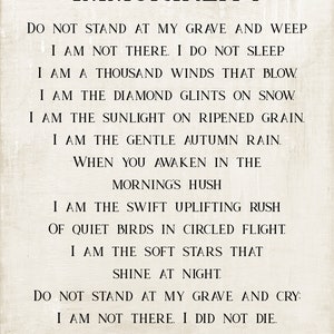 Immortality Poem Vintage Metal Print on Reclaimed Wood Frame-rustic ...