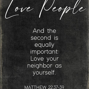 Love God & Love Your Neighbor-set of 2 Metal Print-reclaimed Wood Frame ...