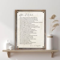 Veronica Shoffstall Love Poem Art Print After A While Poem Poster ...