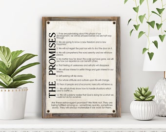 AA Big Book Acceptance Passage Laser Engraved Plaque - Etsy