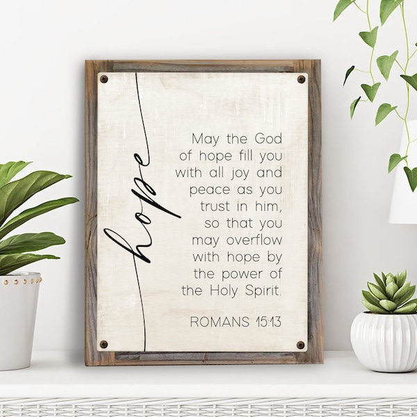 Romans 15 13 - Etsy