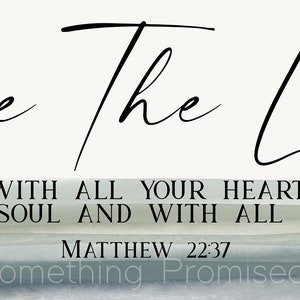Love the Lord Your God Metal Print on Reclaimed Wood Frame-matthew 22: ...