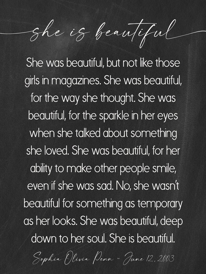 She Was Beautiful Metal Print-reclaimed Wood Frame-rustic Wall Art-f ...