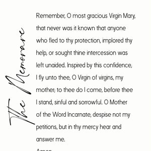 The Memorare Prayer Metal Print on Reclaimed Wood Frame-rustic ...