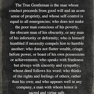 The True Gentleman Poem on Metal Print-reclaimed Wood-graduation Gift ...