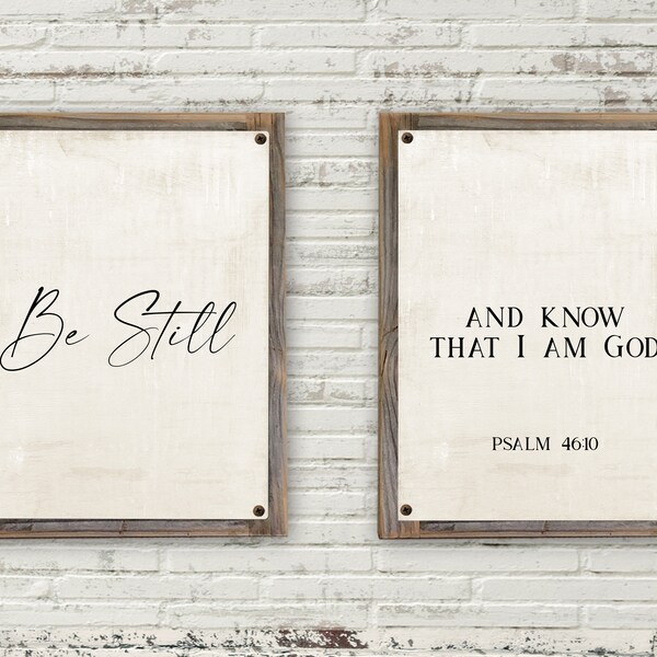 Be Still and Know That I Am God - Etsy
