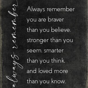 Always Remember You Are Braver Than You Think Metal Print W/reclaimed ...