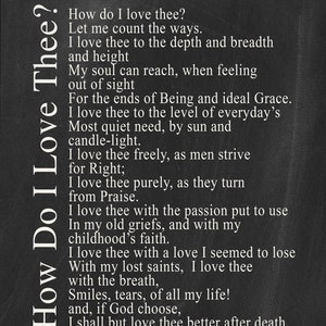How Do I Love Thee? Let Me Count the Ways Metal Print on Reclaimed Wood ...