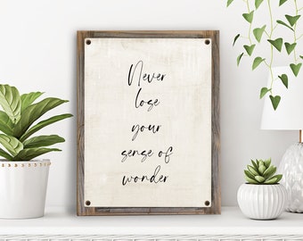 Sense of Wonder - Etsy
