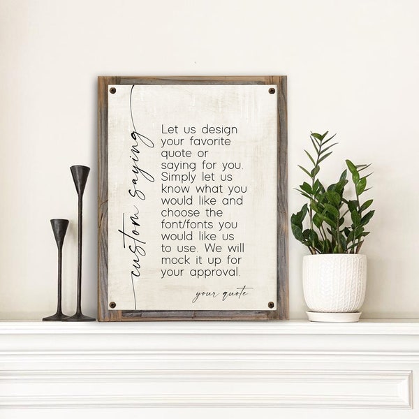 Framed Quote - Etsy