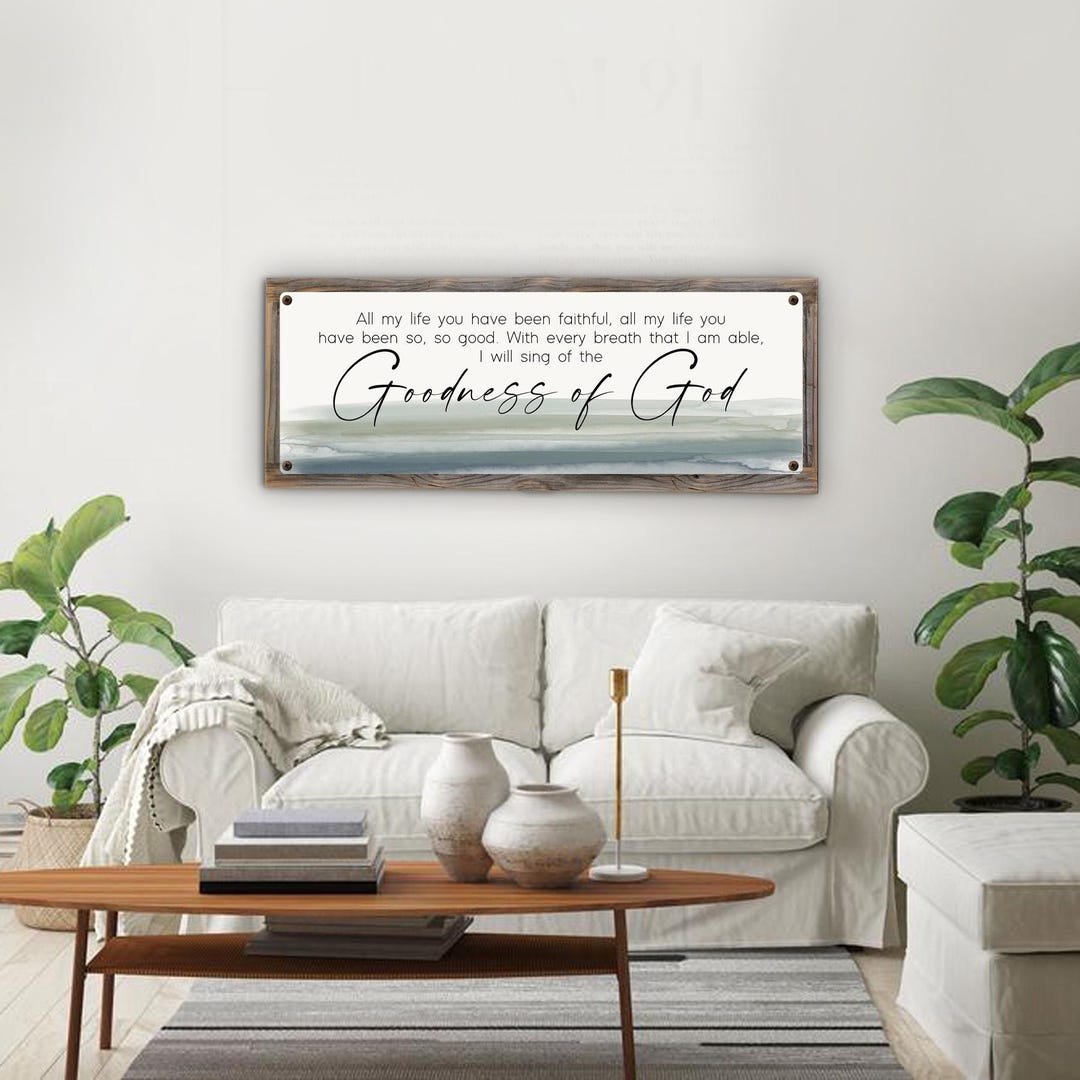 For I Have Seen the Goodness of God Metal Print on Reclaimed Wood Frame ...