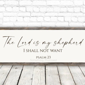 The Lord is My Shepard I Shall Not Want-scripture Sign on Metal on ...