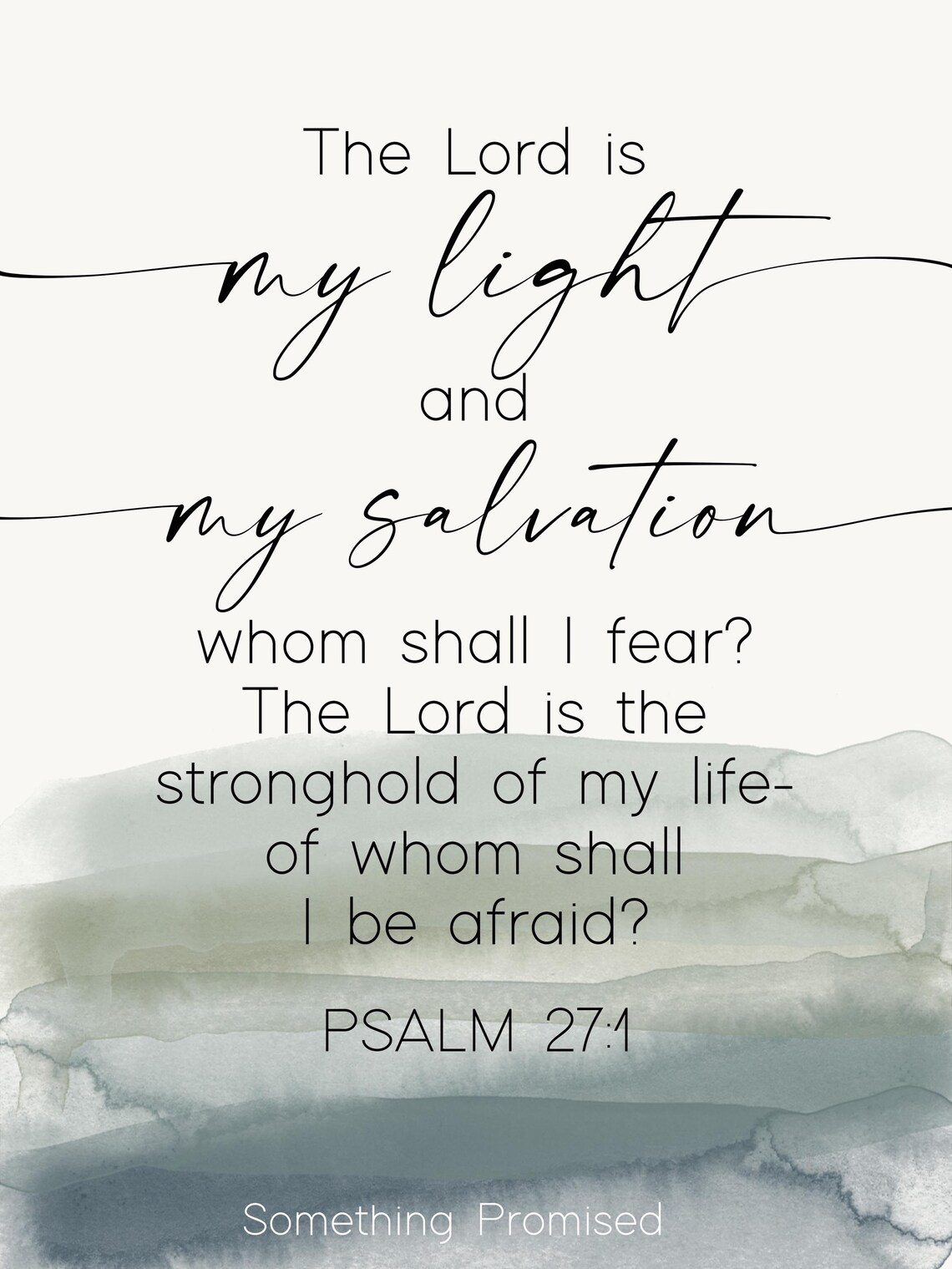 The Lord is My Light & My Salvation-metal Print on Reclaimed Wood Frame ...