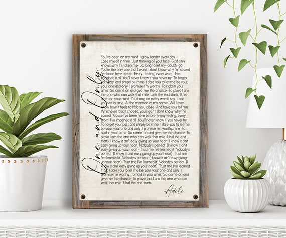 Adele Lyrics One And Only