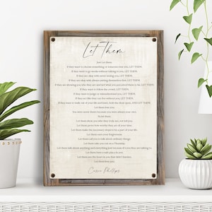 Let Them by Cassie Phillips - Etsy