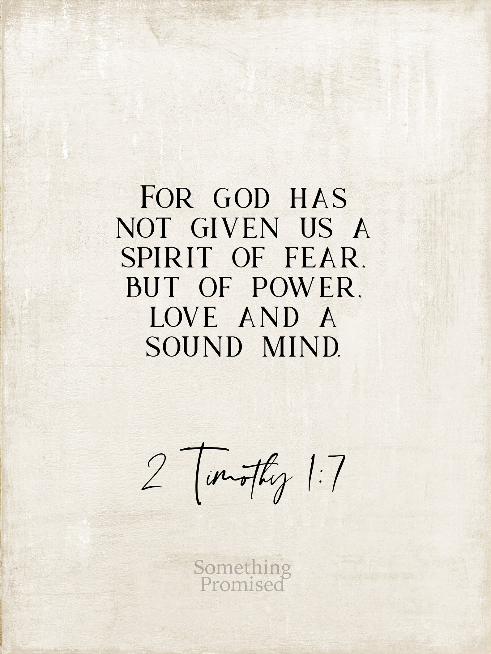 God Has Not Given Us A Spirit of Fear Metal Print on Reclaimed | Etsy