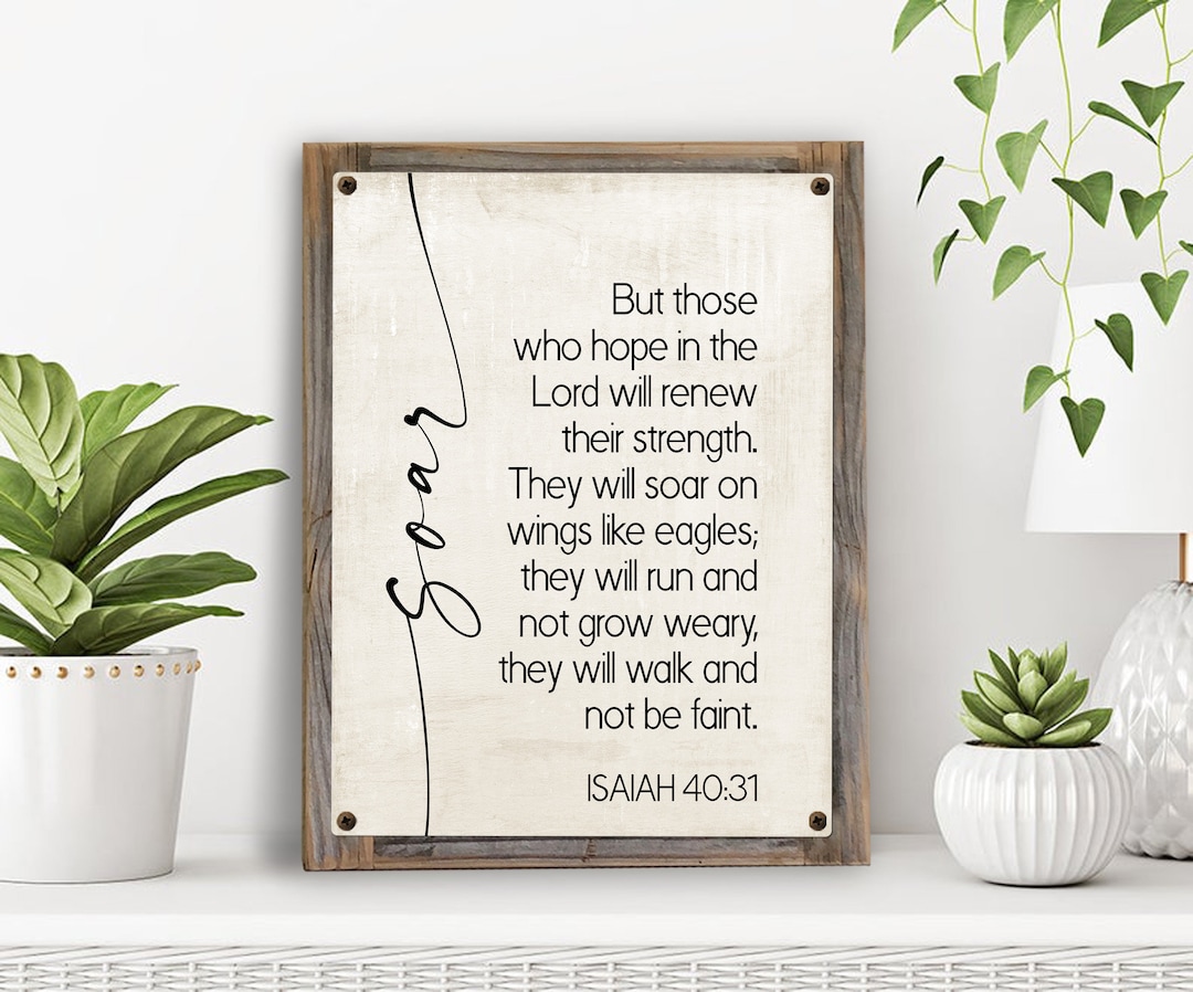 Those Who Hope in the Lord Will Renew Their Strength Metal Print on ...