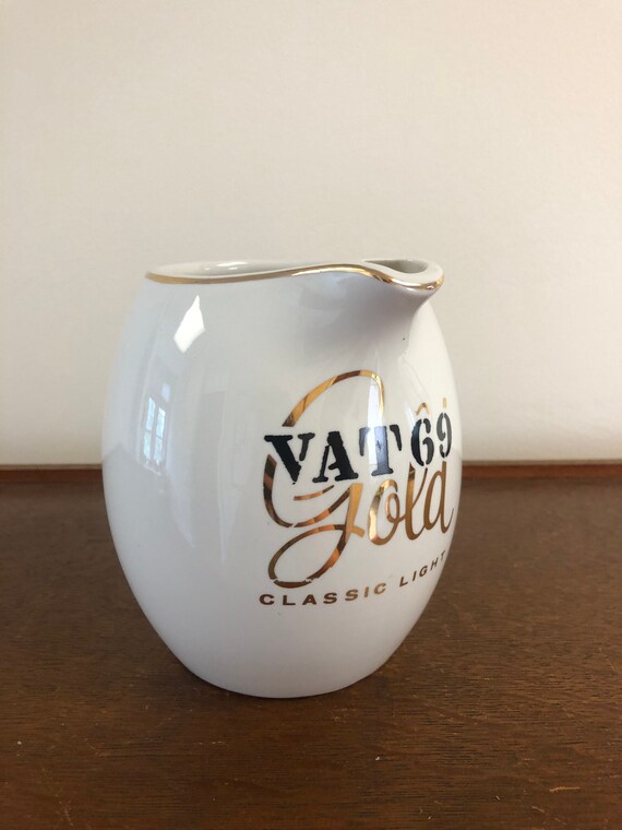 Vintage Vat 69 Gold Liquor Whiskey Water Pitcher Classic - Etsy