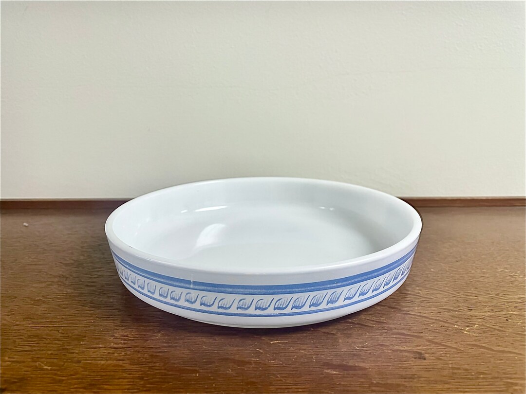 Vintage Pyrex Brittany Blue Quiche Tart Dish, 484-b, MCM Retro Kitchen ...