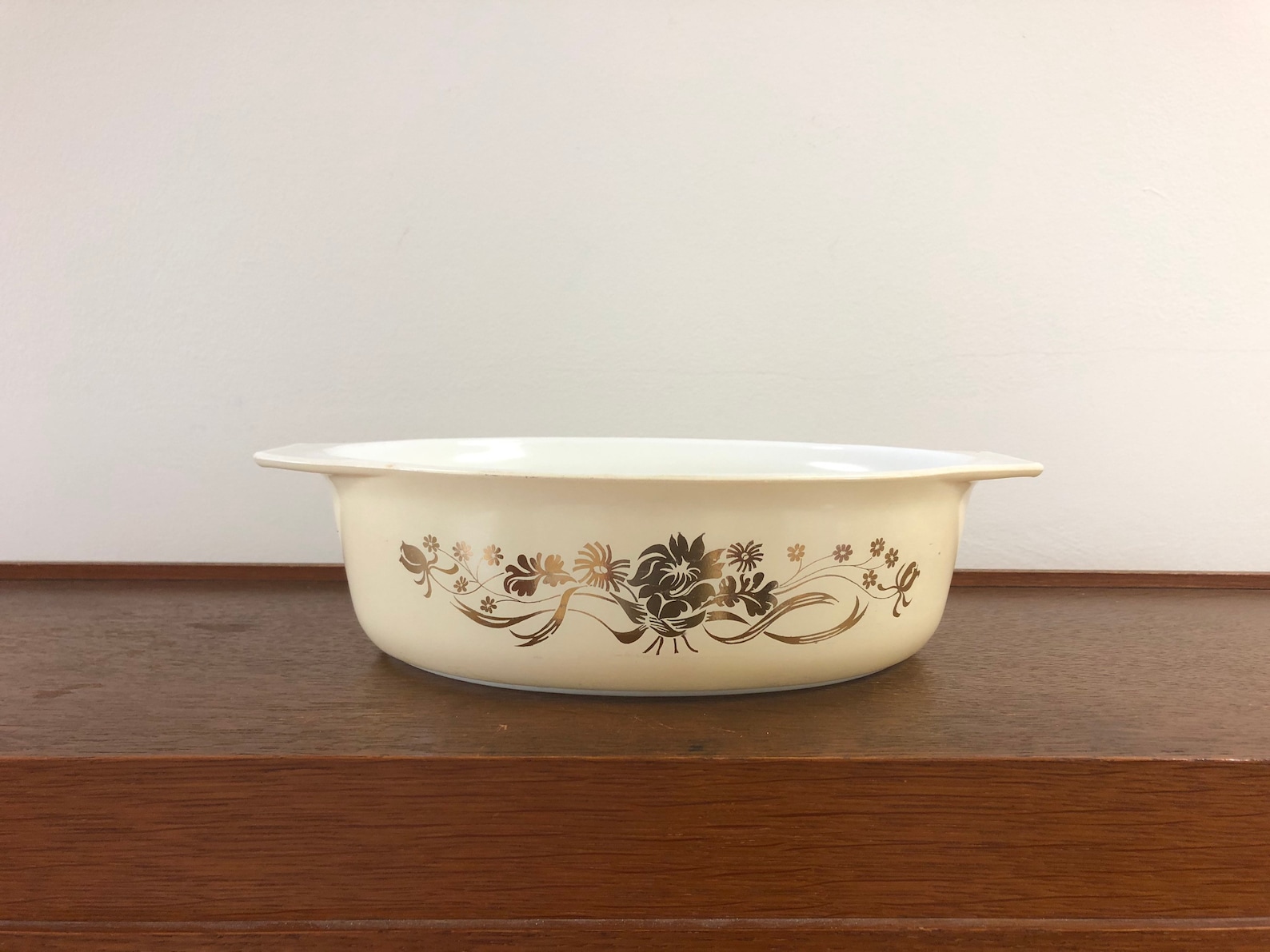 Vintage Pyrex Golden Bouquet Wildflowers Oval Casserole Dish - Etsy