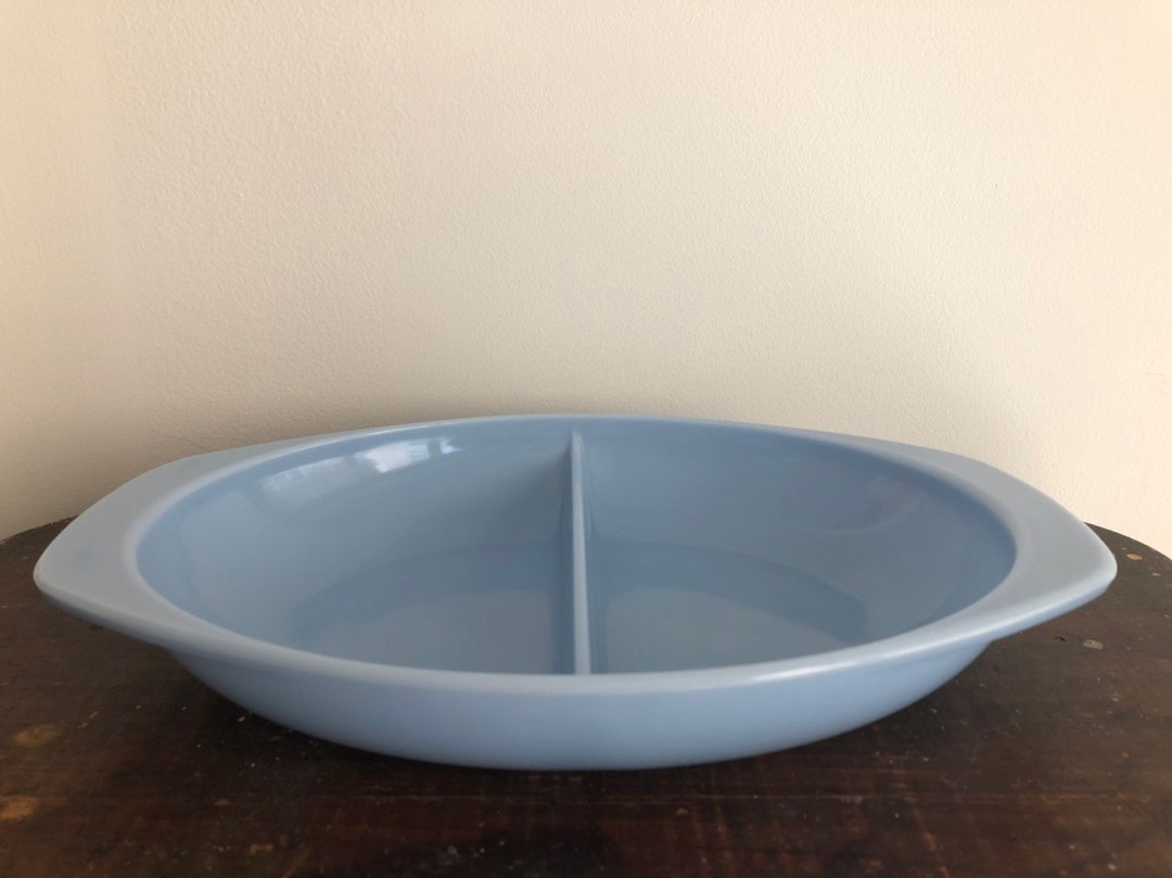 Vintage Pyrex Delphite Blue Belle Divided Dish 1063 1.5QT - Etsy