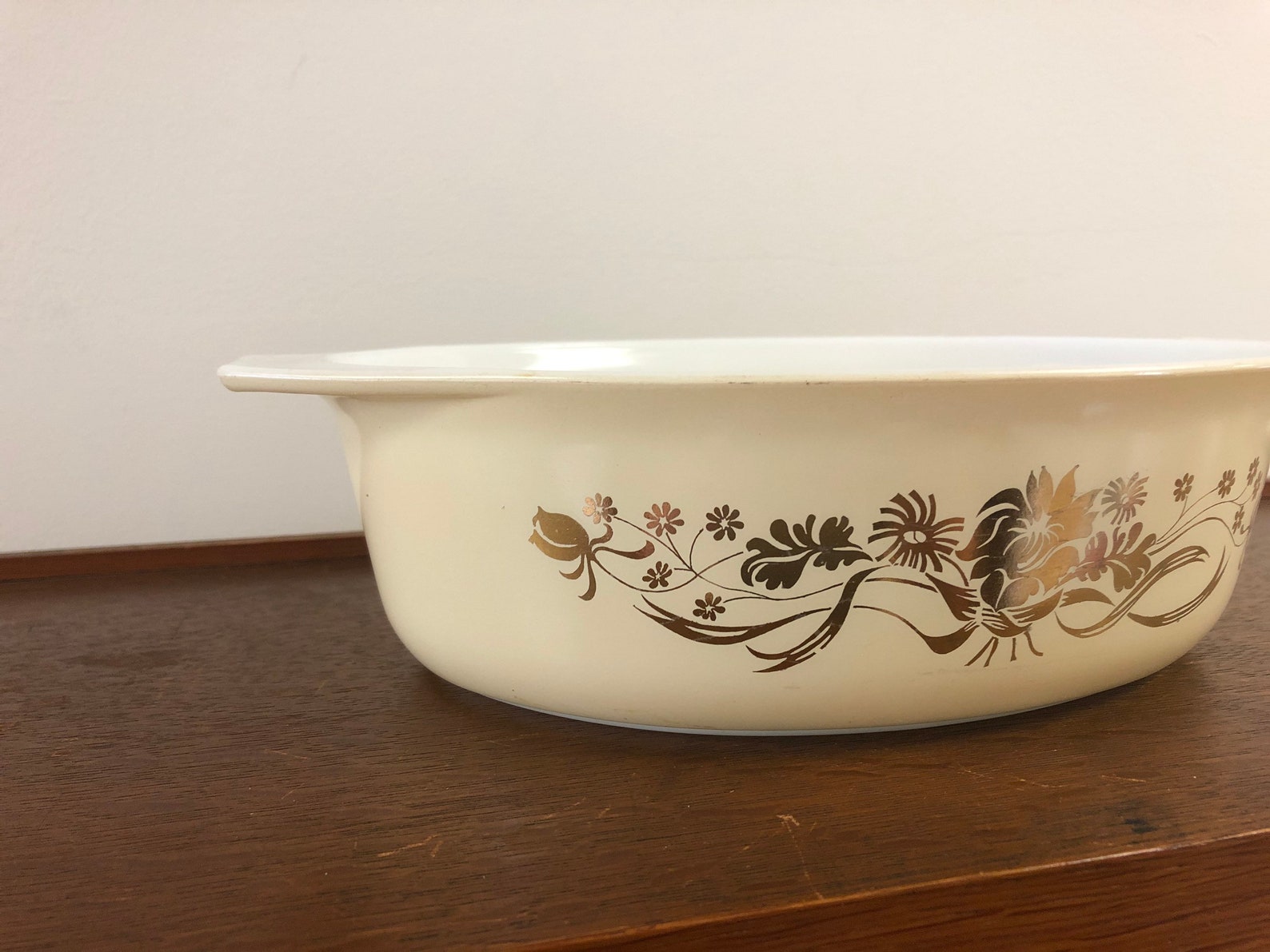 Vintage Pyrex Golden Bouquet Wildflowers Oval Casserole Dish | Etsy