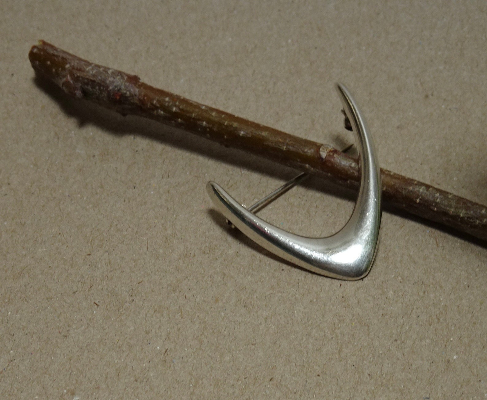 A. Johansen Danish Boomerang Silver Pin 1960s - Etsy