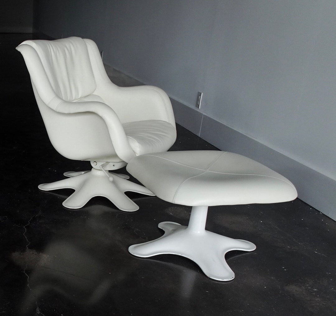 Vintage Haime Kukkapuro Chair and Ottoman - Etsy