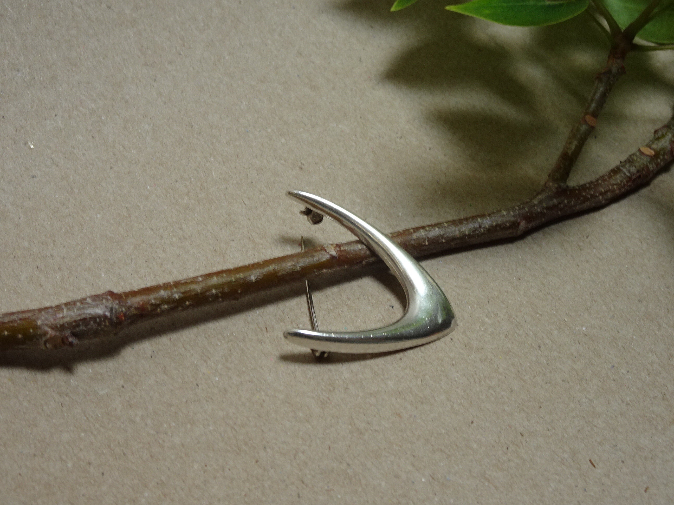 A. Johansen Danish Boomerang Silver Pin 1960s - Etsy