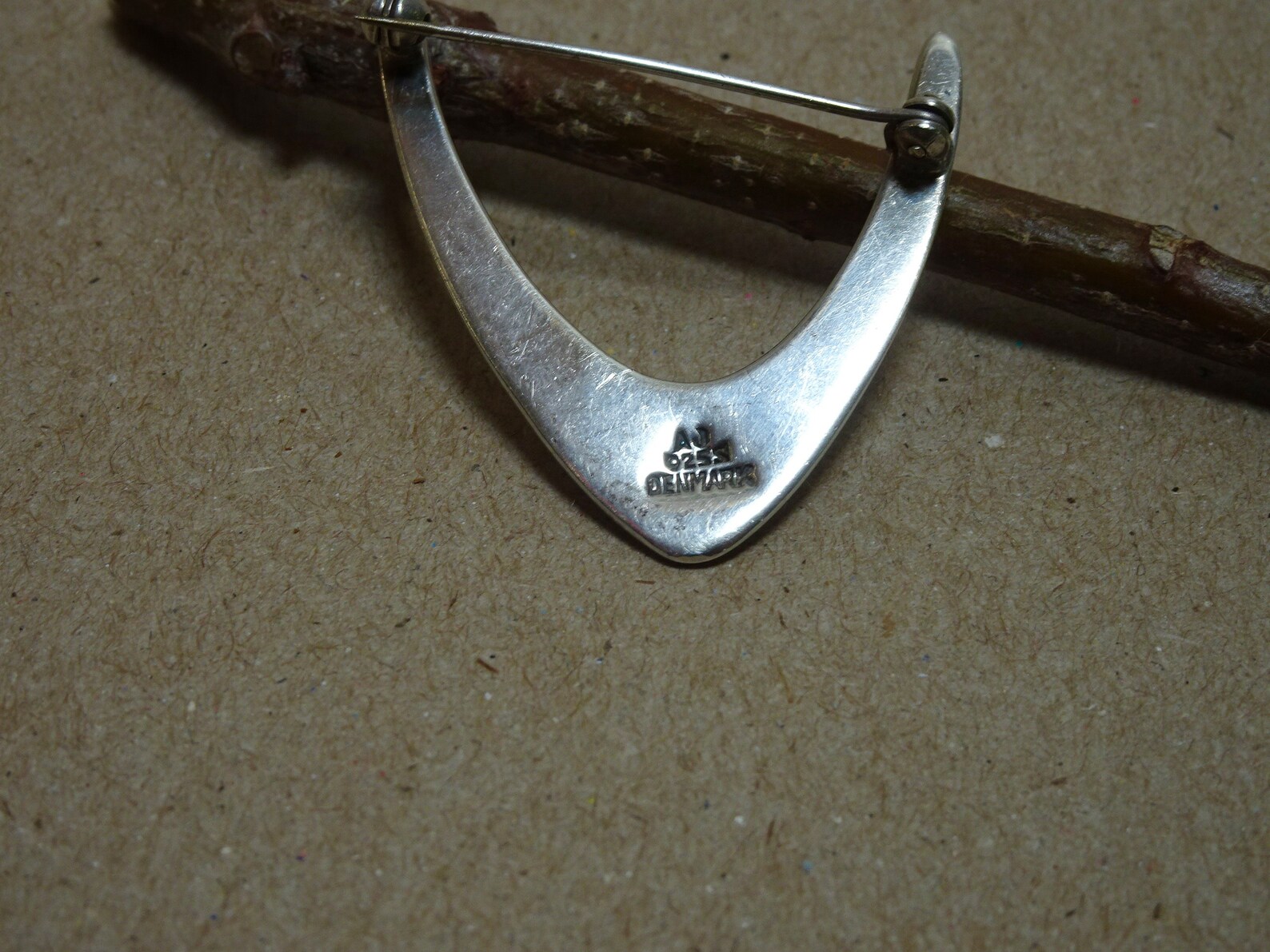 A. Johansen Danish Boomerang Silver Pin 1960s - Etsy