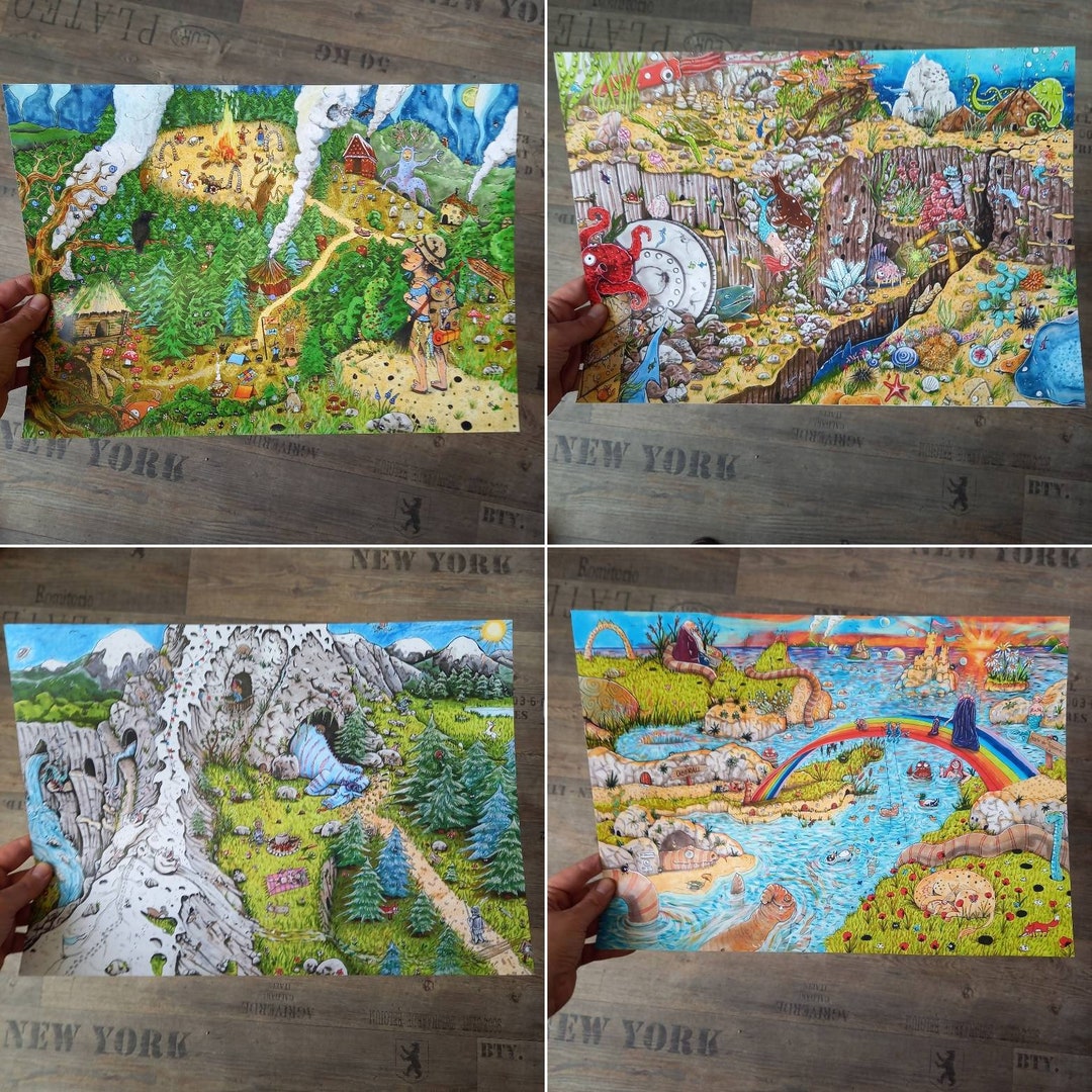 Hidden Object Poster Print Din A3 Selectable From Assortment - Etsy
