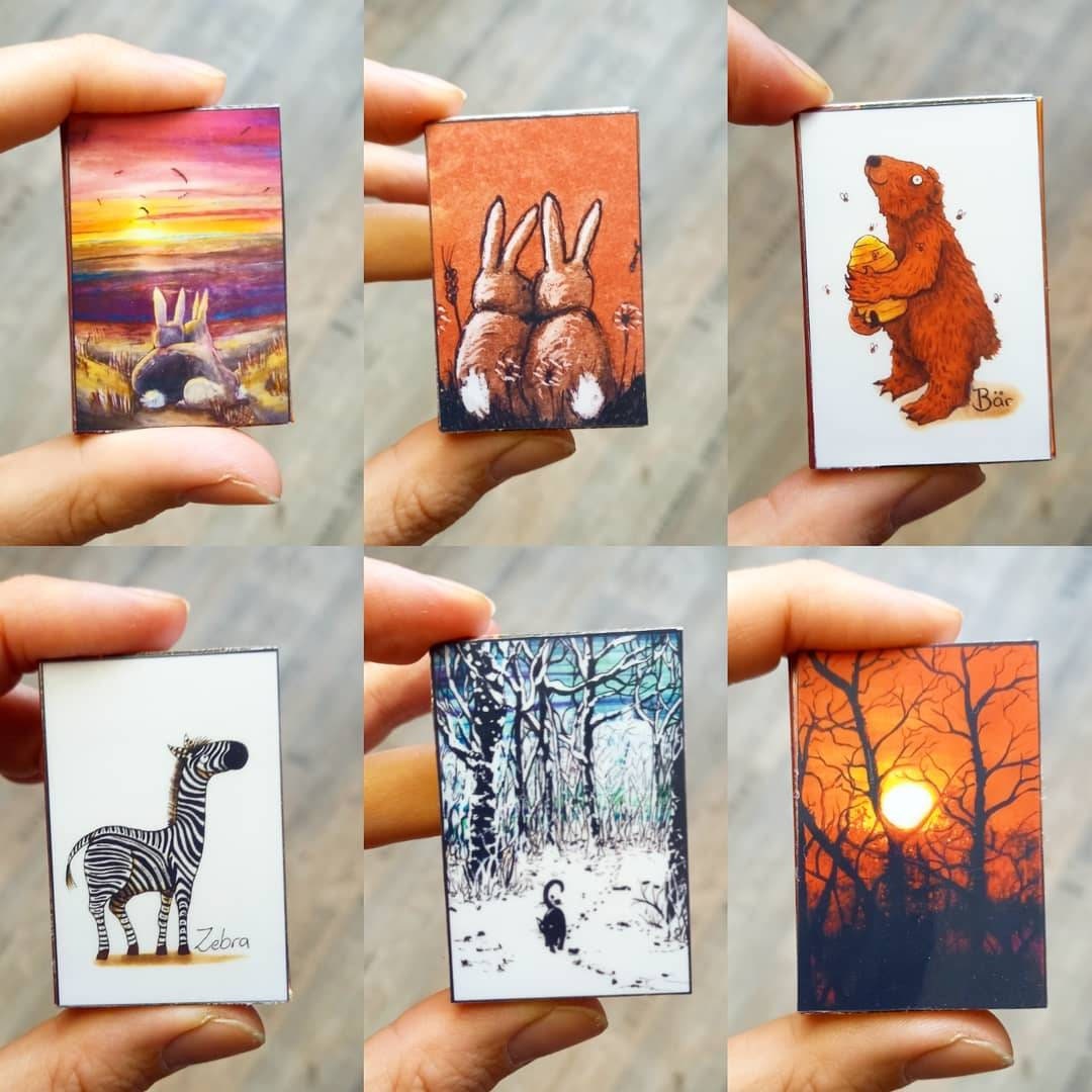 Matchbox With a Motif From a Selection of Easter Rabbits and Fish - Etsy