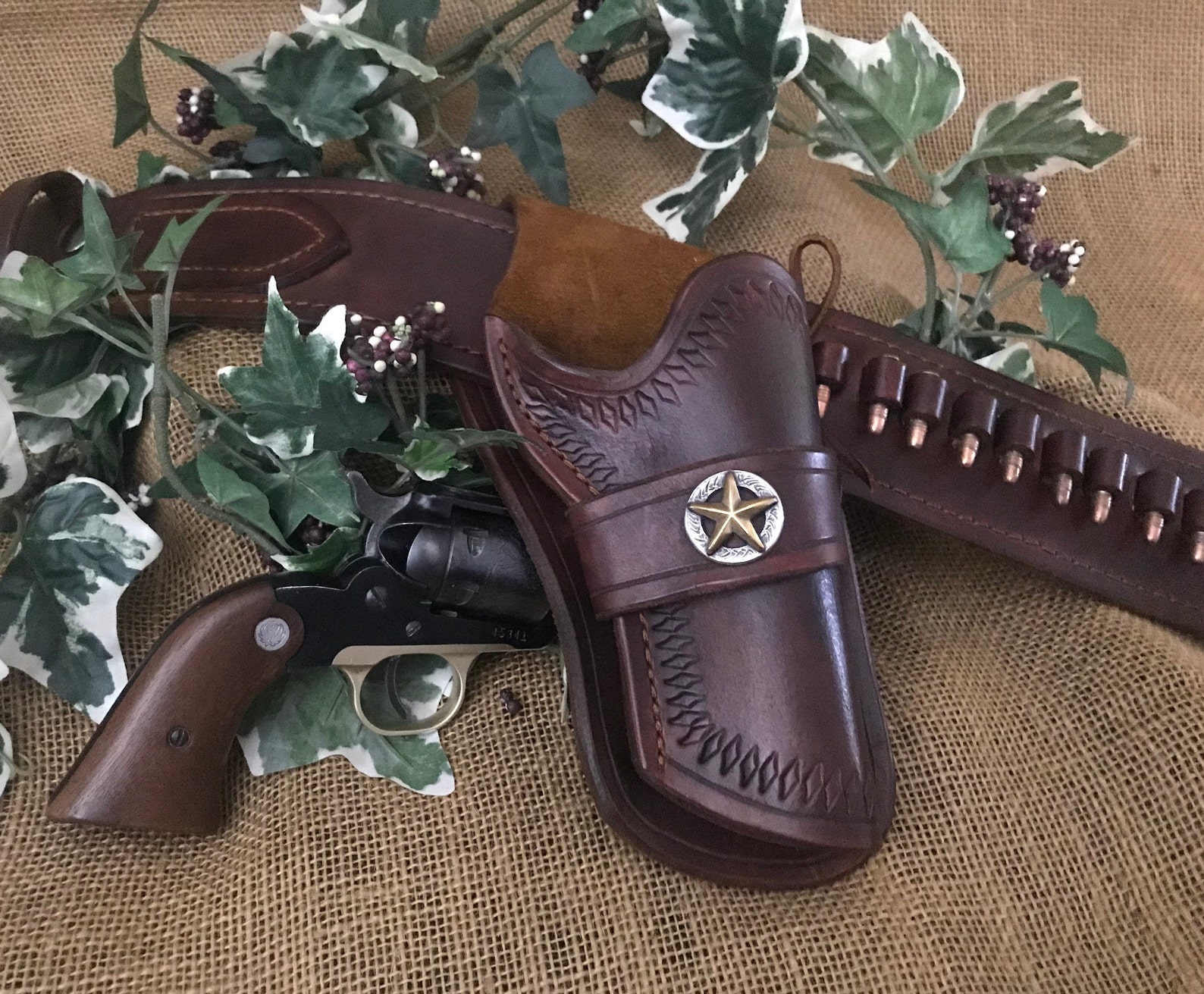 Ruger Bearcat Cross Draw Holster With a Star Concho - 4" or Smaller - Etsy