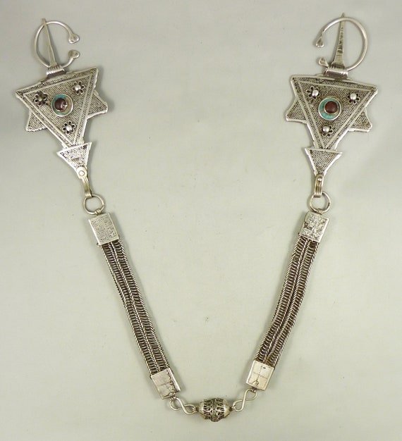 Big old Amazigh Berber silver fibulas, Sous, Morocco,… - Gem