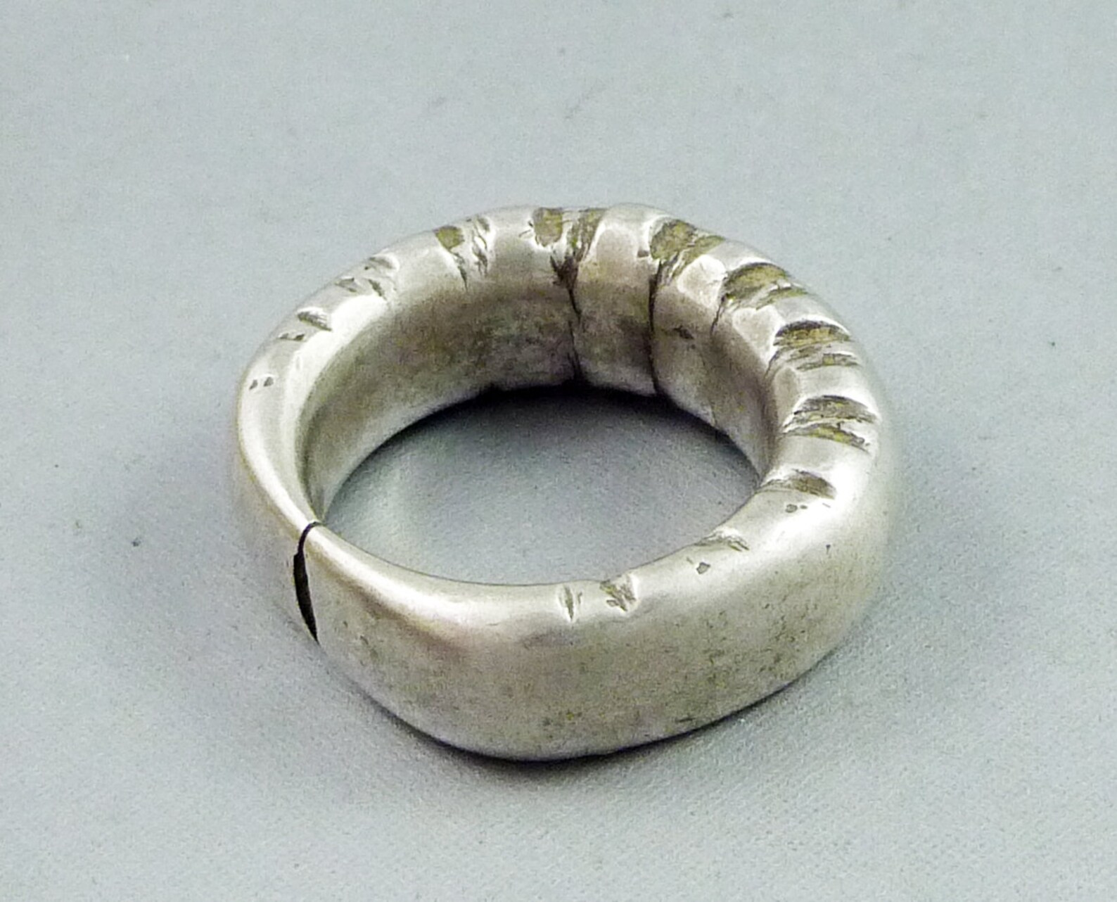 African Ring Mixed Silver From West Africa, Fulani or Peul African ...
